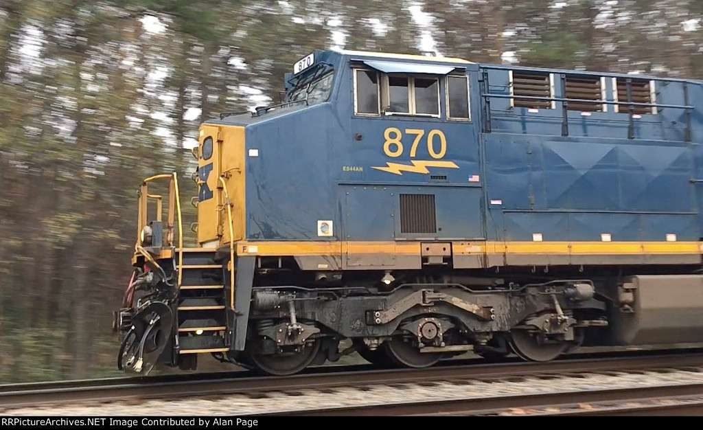 CSX 870 rolls out